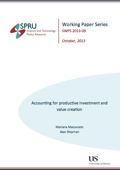 Working Papers : Mariana Mazzucato