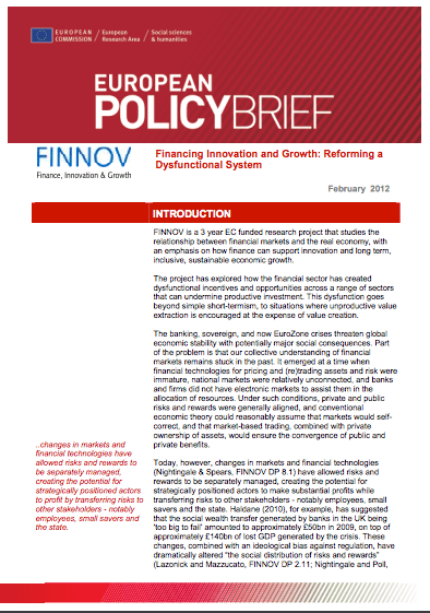 Policy Papers : Mariana Mazzucato