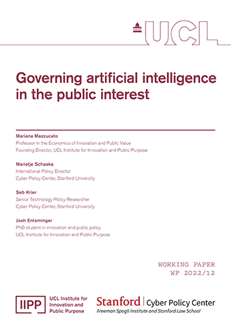 Working Papers : Mariana Mazzucato